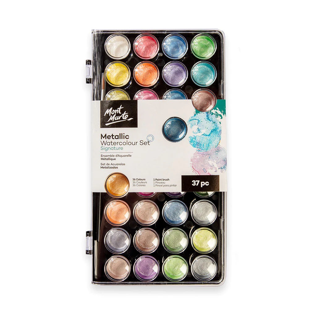 Metallic Watercolour Cake Set Signature 37pc – Raifa Centre