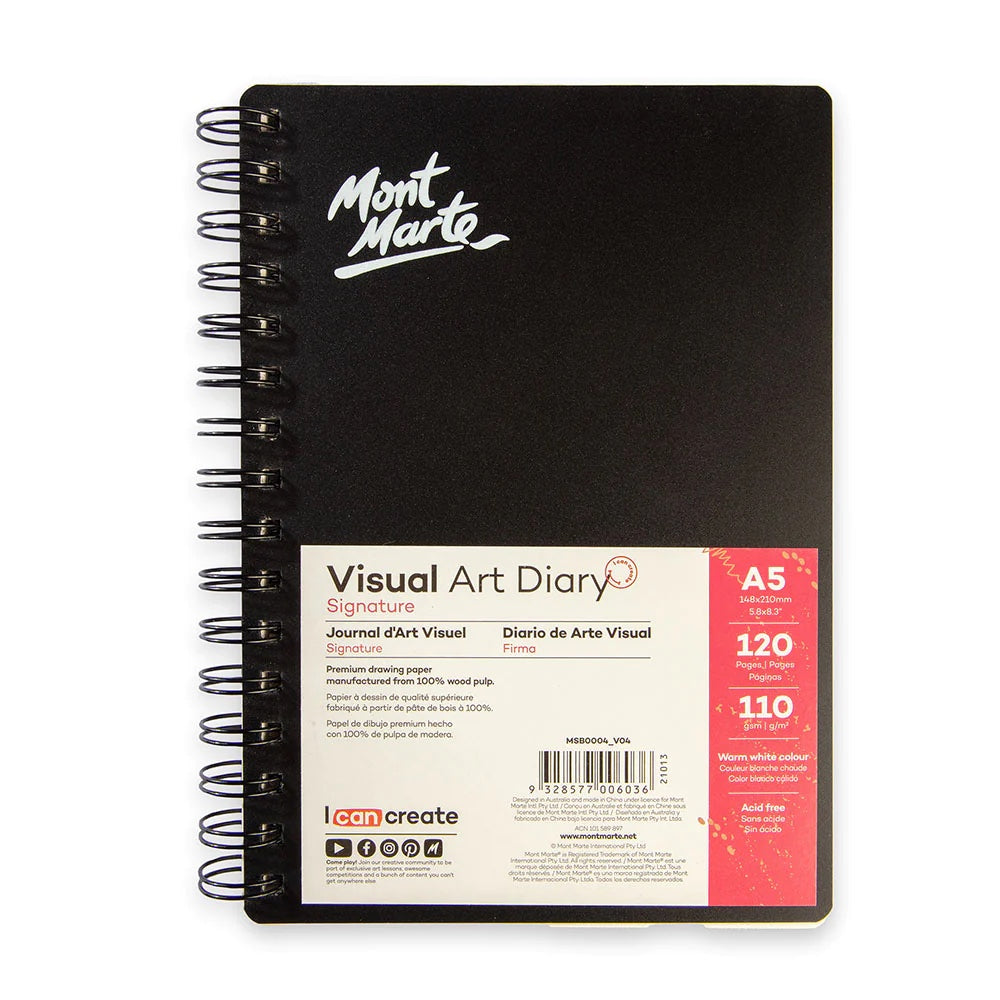 Visual Art Diary Signature 110gsm A5 120 Page – Raifa Centre