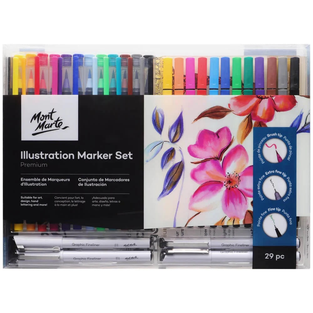 Illustration Marker Set Premium 29pc – Raifa Centre
