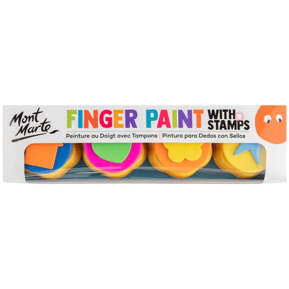 Finger Paints With Stamps 4pc – Raifa Centre