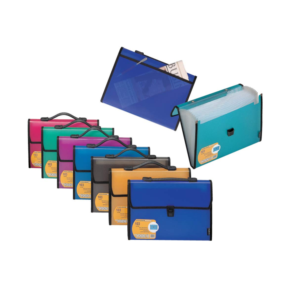 Foldermate 13-Pocket A4 Expanding File FE-103-ASS | Best Price Qatar ...