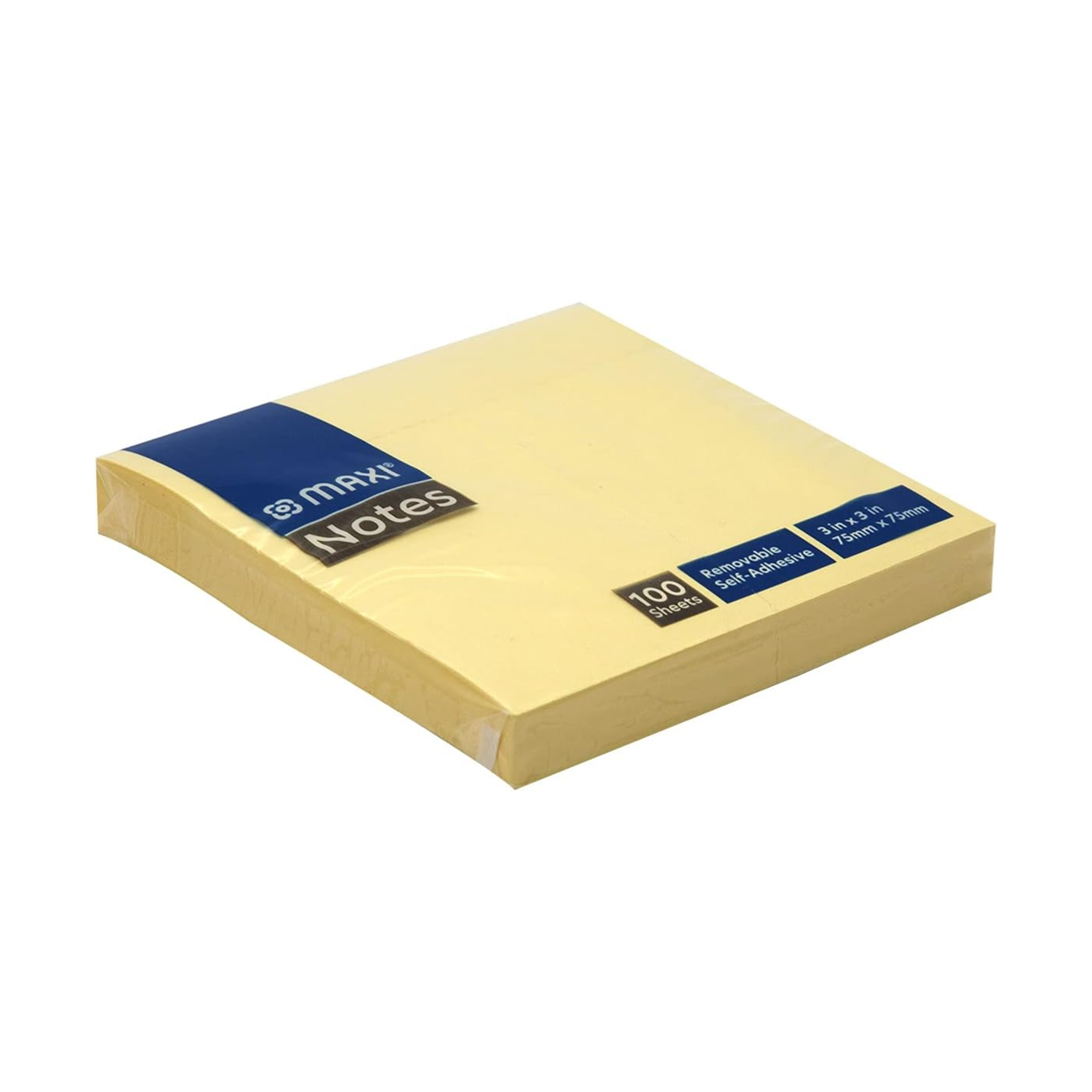 Maxi Sticky Notes 75x75mm Yellow 100 Sheets | Best Price Qatar – Raifa ...